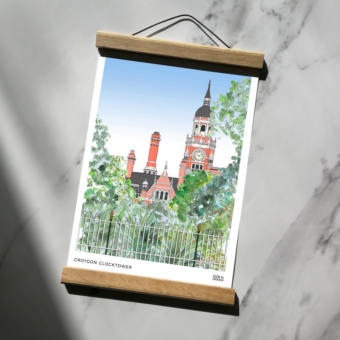 Croydon Clocktower, Croydon Town Hall Print, Croydon Print, Croydon ...