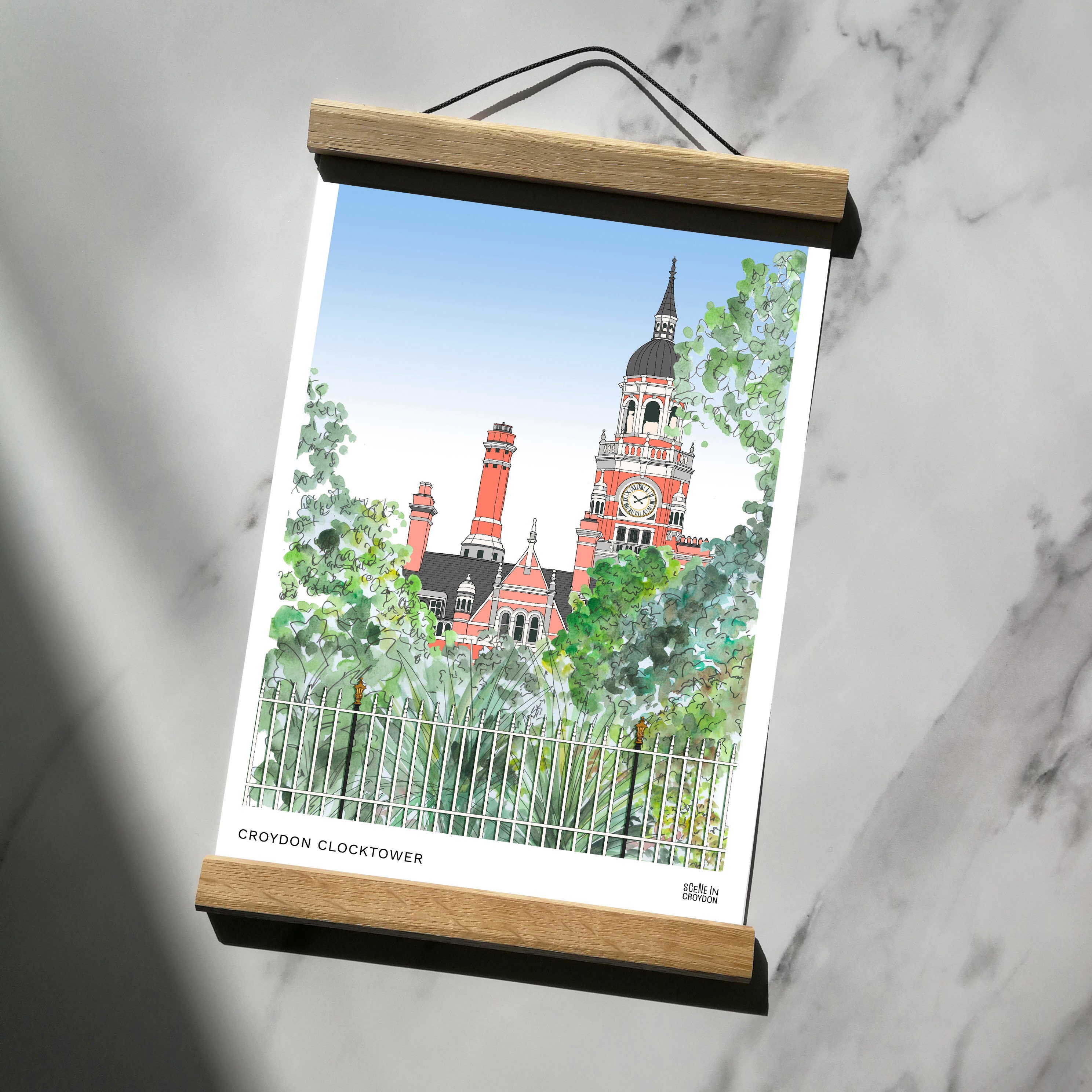 Croydon Clocktower, Croydon Town Hall Print, Croydon Print, Croydon ...