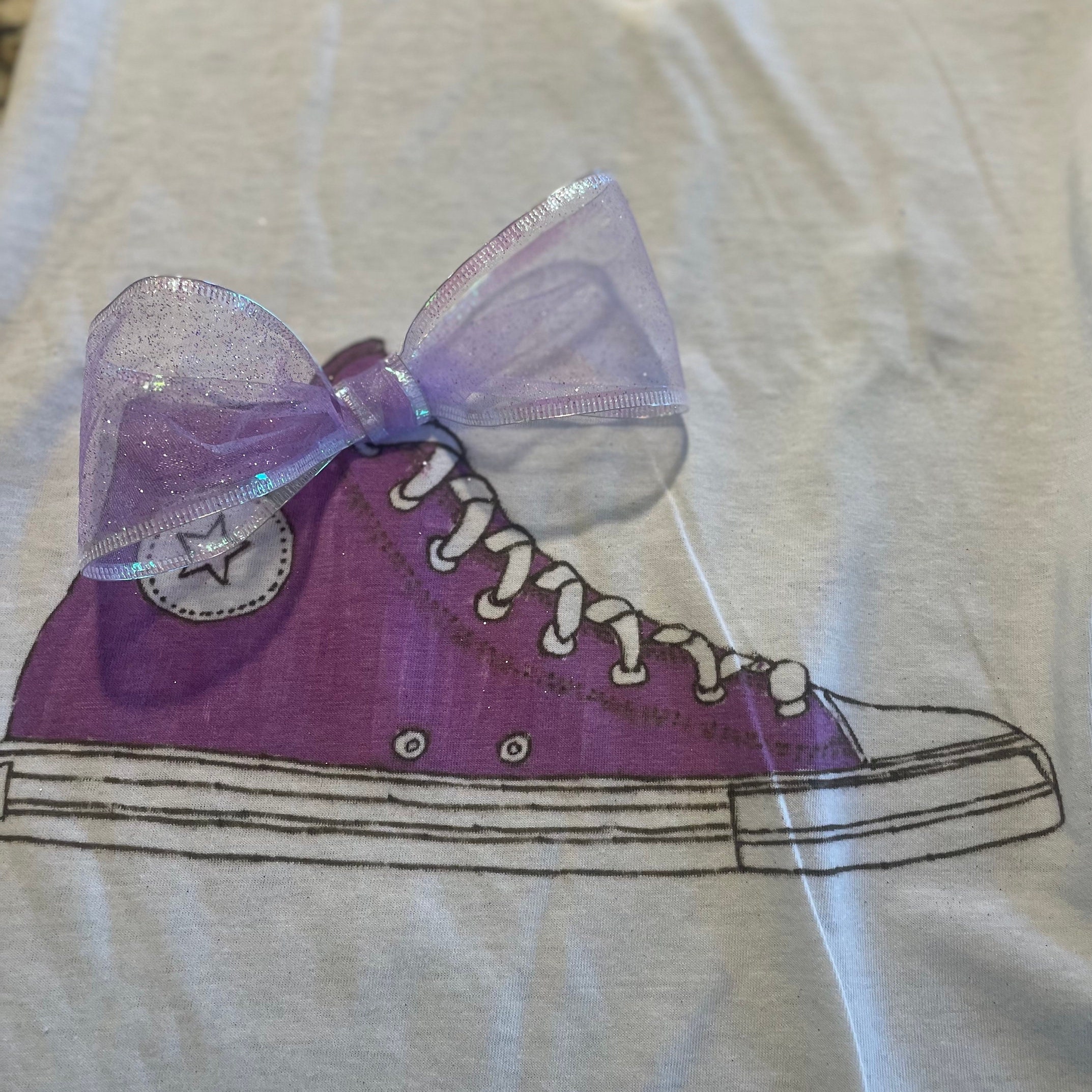 Coloured Converse Hand Drawn Tees - Etsy