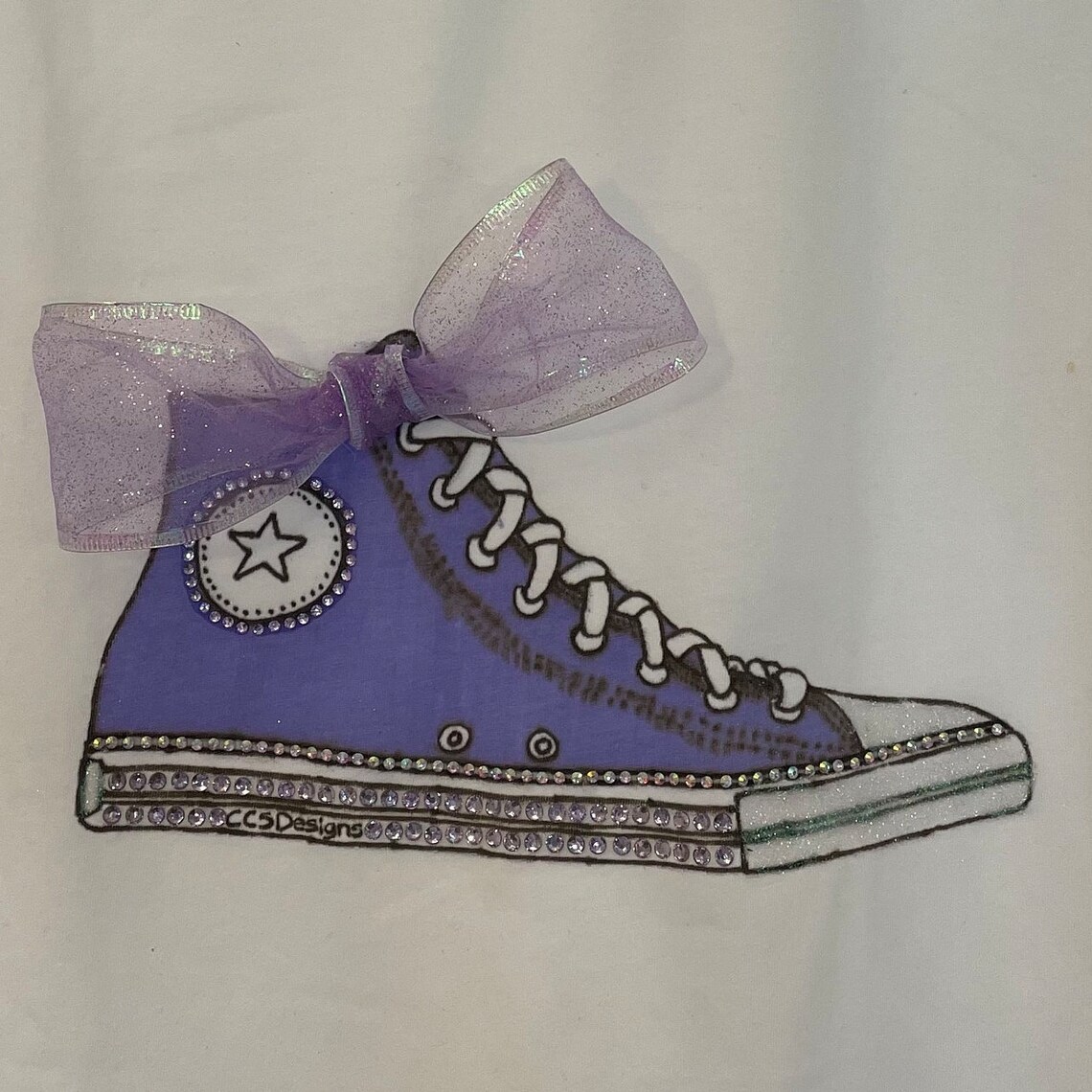 Coloured Converse Hand Drawn Tees - Etsy