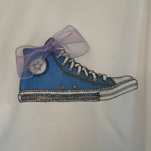 Coloured Converse Hand Drawn Tees - Etsy
