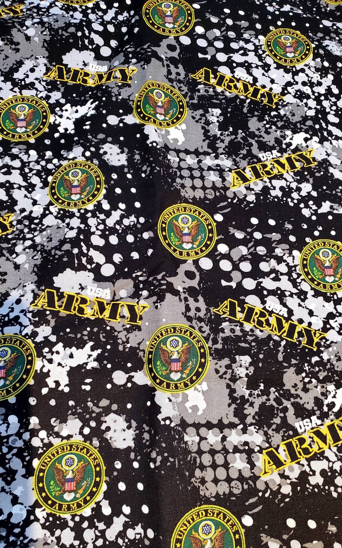 USA Army Fabric Army Yardage US Army Military Branch Sykel Enterprises ...