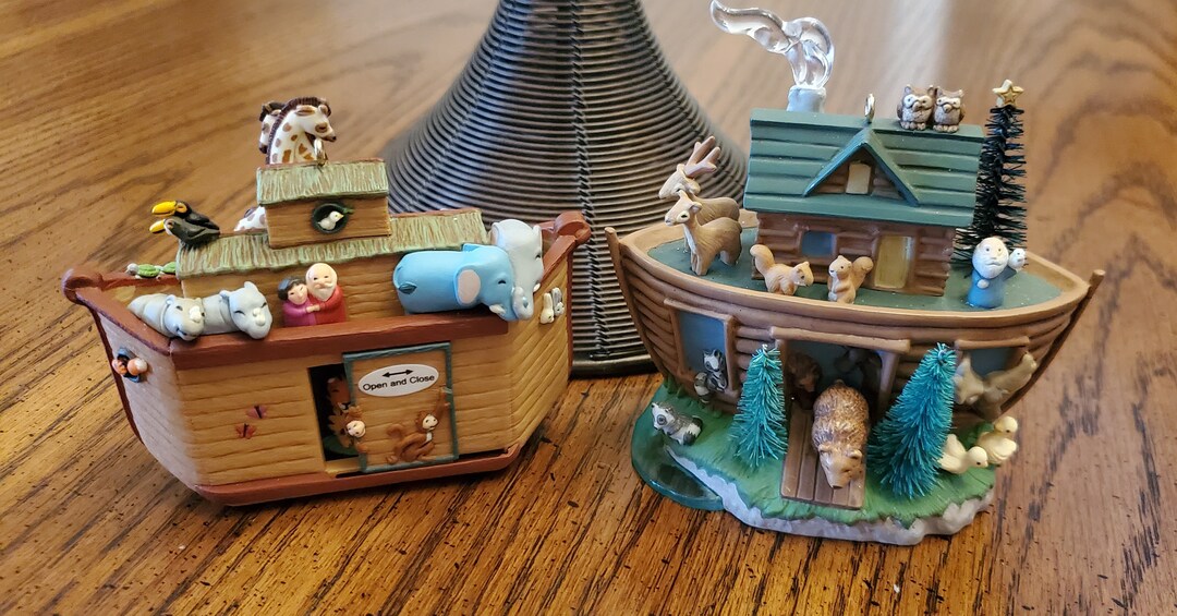 2005 and 2008 Collectible Noah's Ark Hallmark Keepsake Ornaments Sold ...