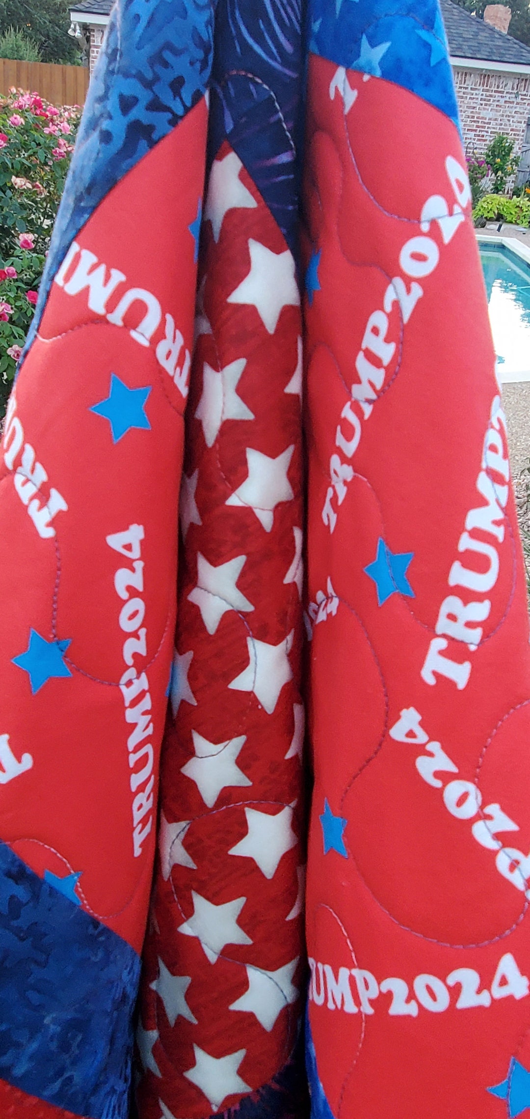 INAUGURATION Day Only Trump 2024 Patriotic Quilted Throw USA Republican ...