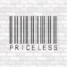 Priceless Barcode - SVG PNG JPG Digital Download - Etsy