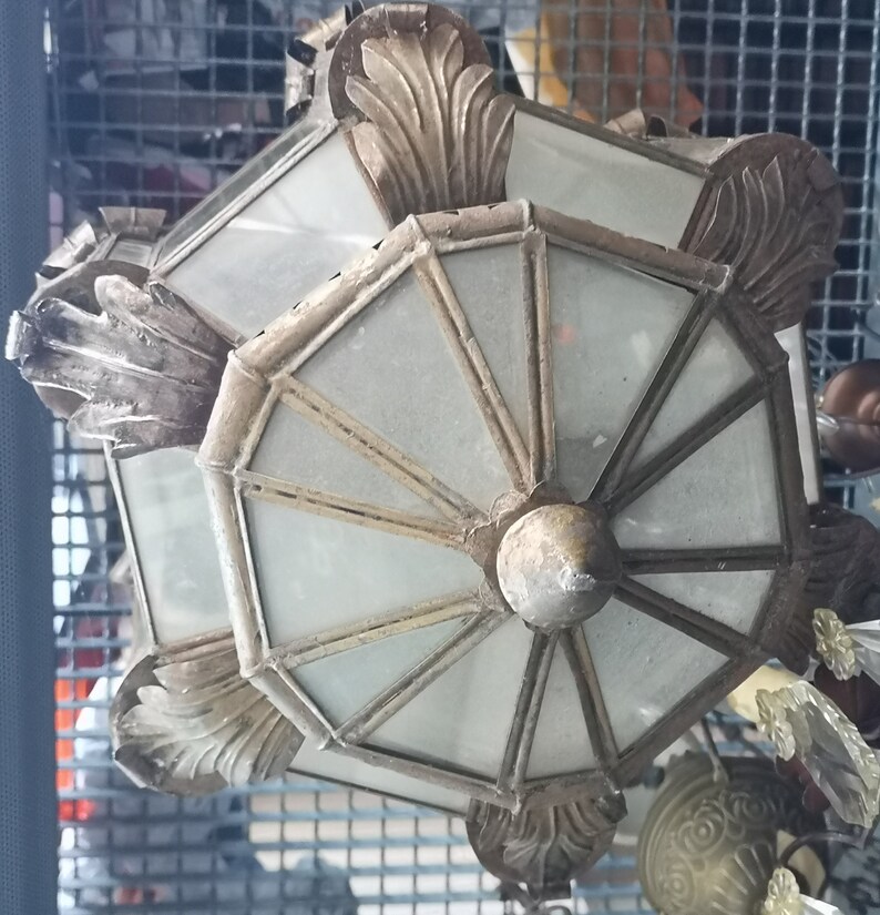 Gothic Lantern Light Fixture Outdoor Patio Glass Lantern - Etsy