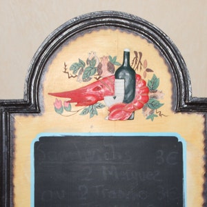 Lobster Decor French Restaurant Menu Board Wine Seafood French Bistro ...
