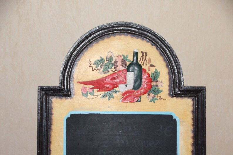 Lobster Decor French Restaurant Menu Board Wine Seafood French Bistro ...