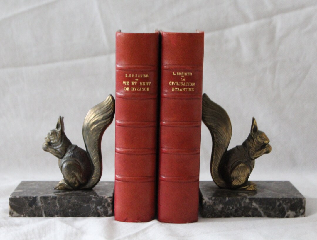 Squirrel Bookends Books Holders Squirrel Book Stands Squirrel Figurine ...