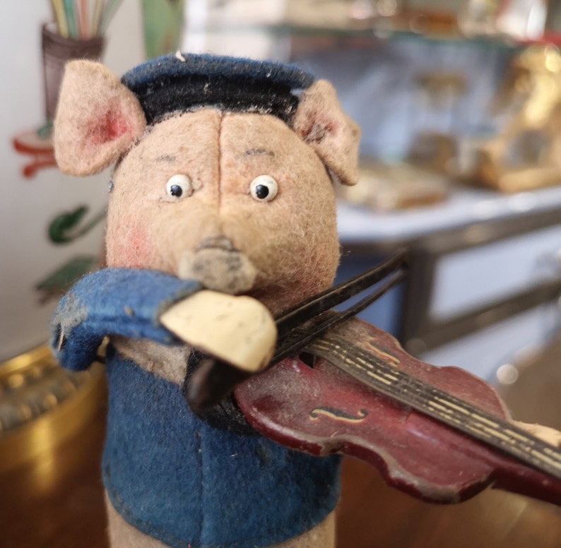 Vintage German 30s Toy Pig Figurine Pig Automata Pig Automaton - Etsy