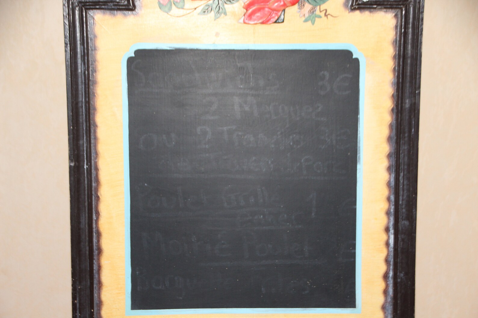Lobster Decor French Restaurant Menu Board Wine Seafood French Bistro ...