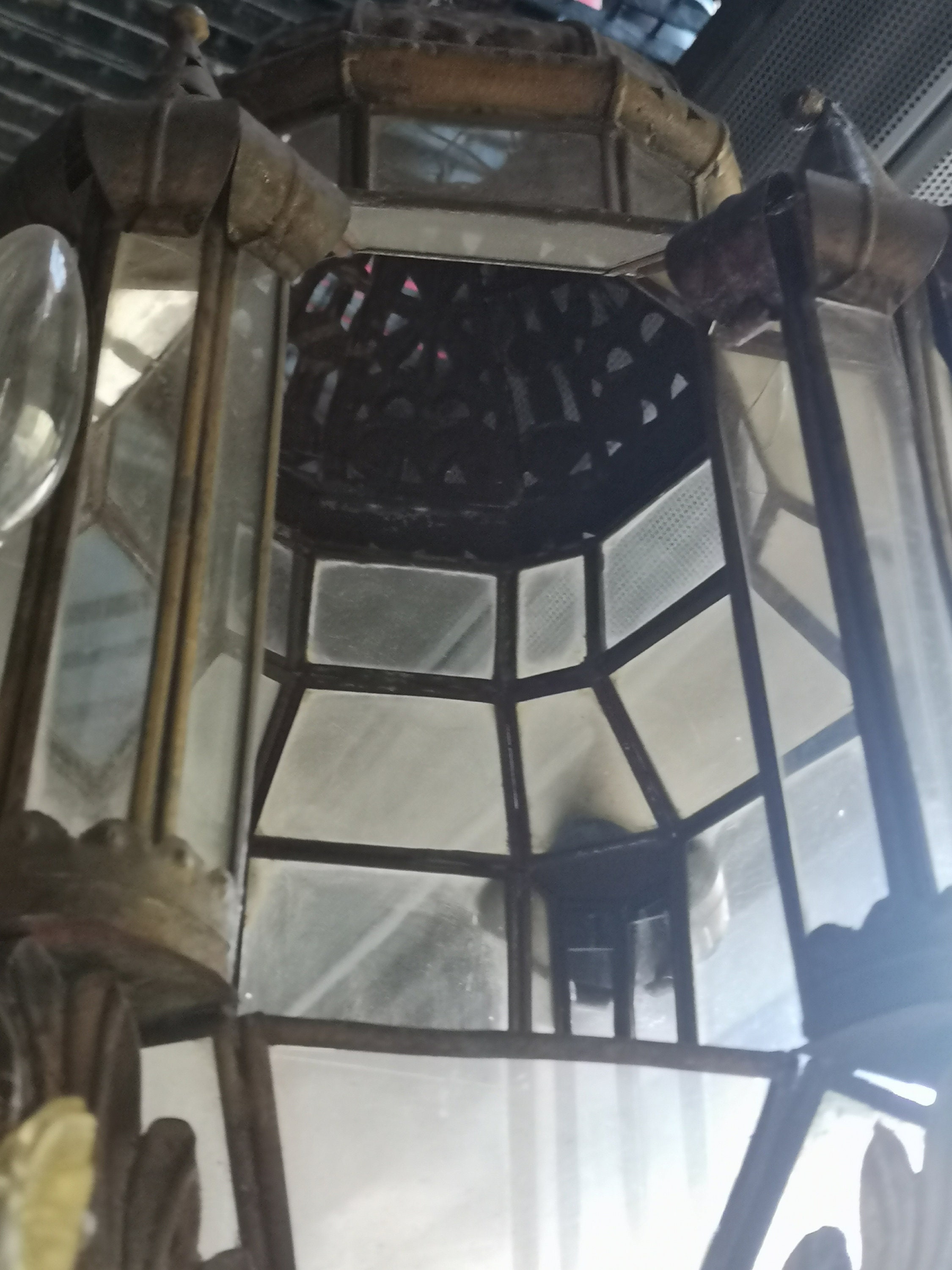 Gothic Lantern Light Fixture Outdoor Patio Glass Lantern - Etsy