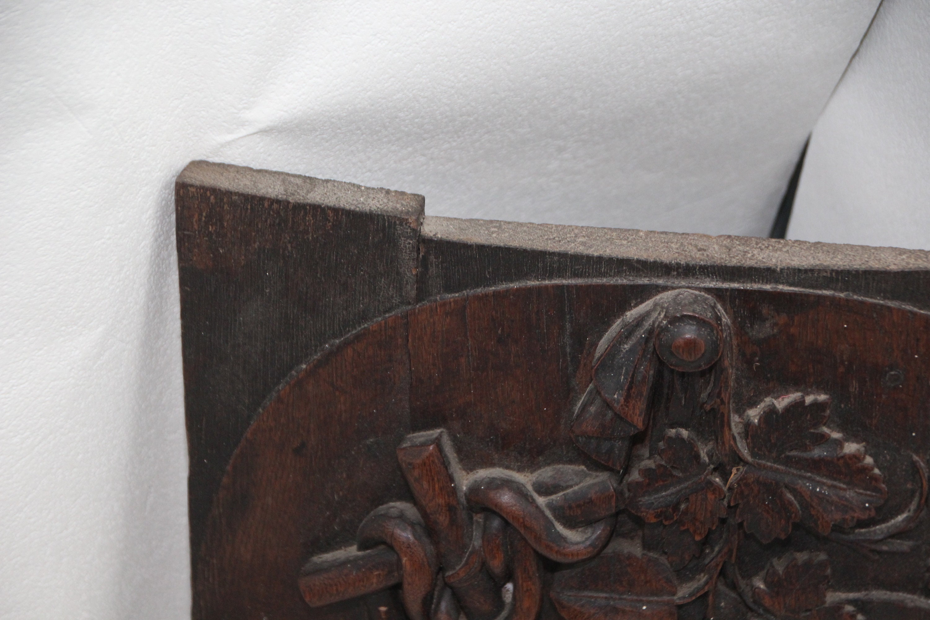 French Antique Tablets of the Law Wall Decor Carved Wood Tablets of ...