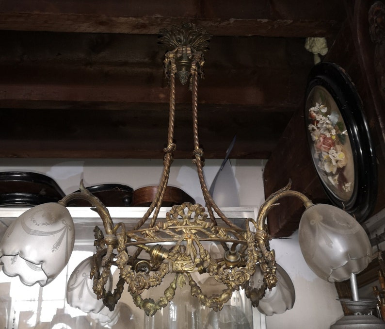 Tulip Flower Light Fixture Flower Chandelier Gold Light Fixture Flower ...