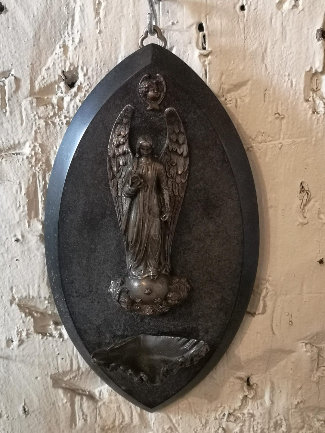Holy Water Stoup Angel Virgin Mary Our Lady Holy Water Font Christian ...