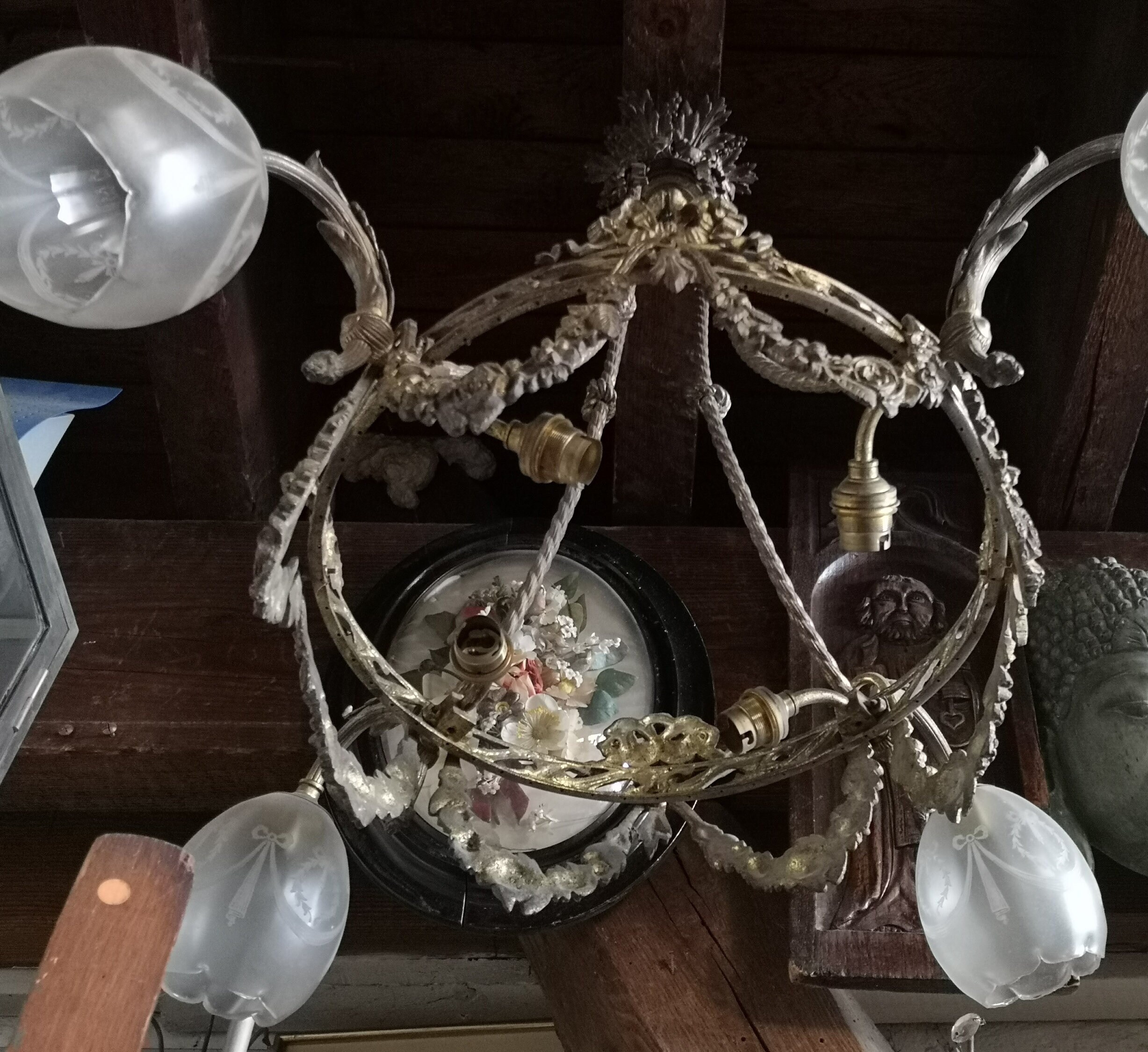 Tulip Flower Light Fixture Flower Chandelier Gold Light Fixture Flower ...