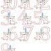 Native Fox Applique Numbers 0-9 - Etsy