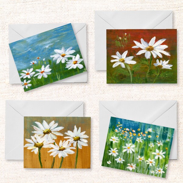 Daisy Note Cards - Etsy