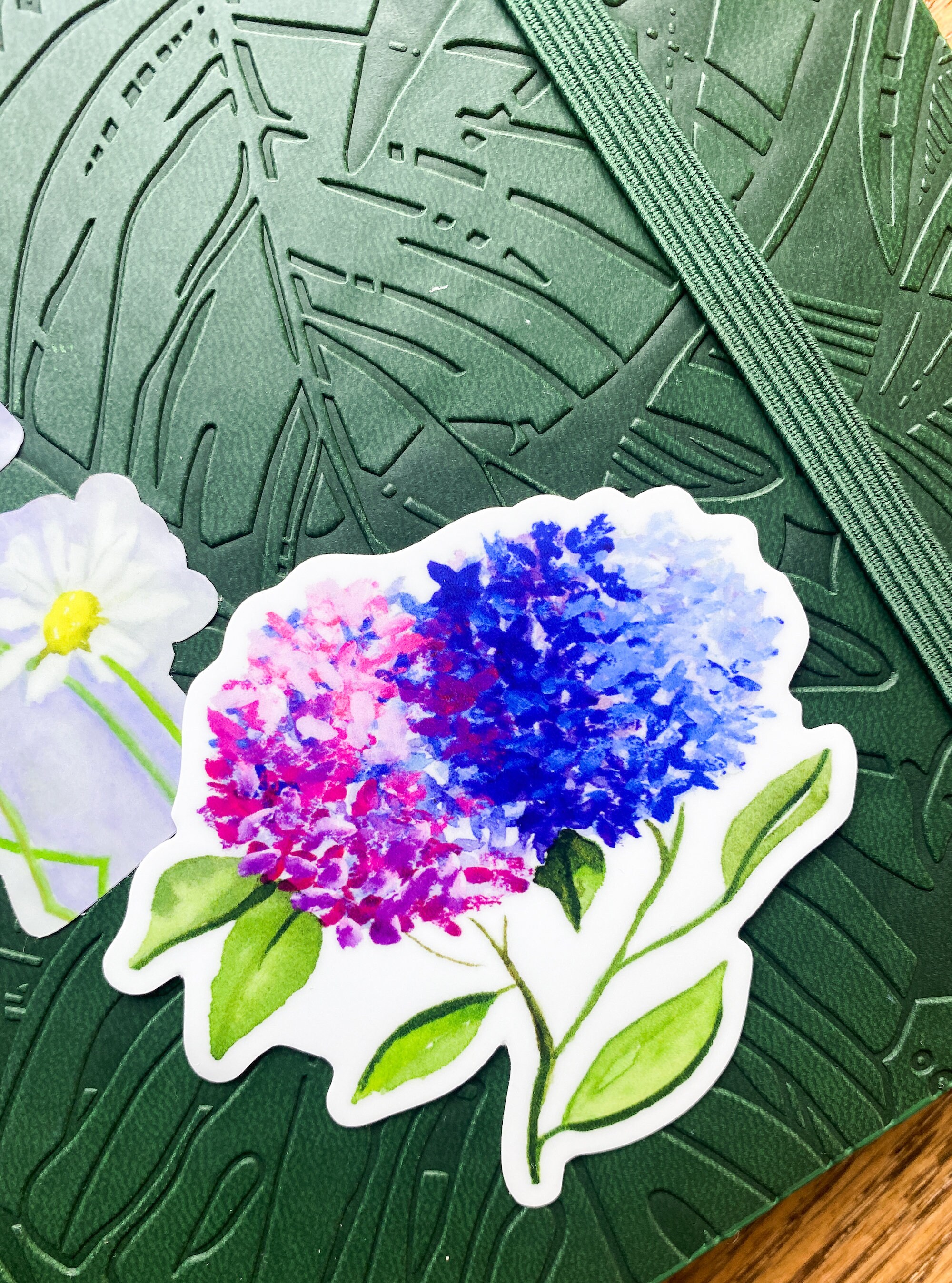 Hydrangea Vinyl Sticker Watercolor Painting Original - Etsy