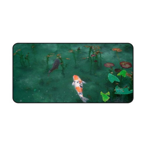 Koi Pond Desk Mat High Quality Digital Print Japanese Zen - Etsy