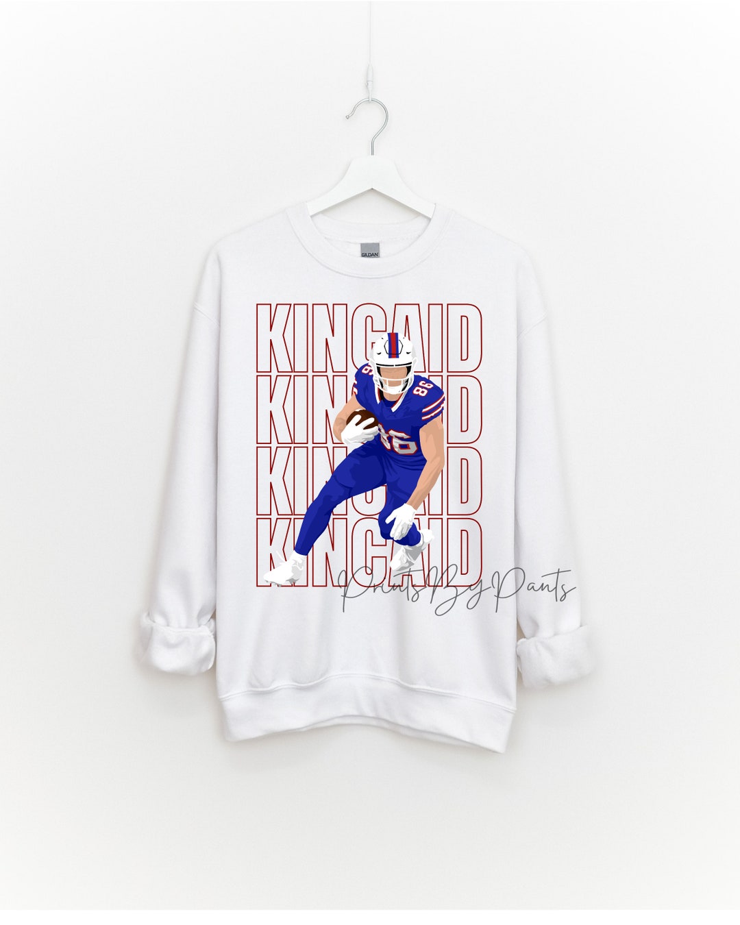 Digital Print- Buffalo - Bills Player #86 KINCAID - Transparent Letters ...