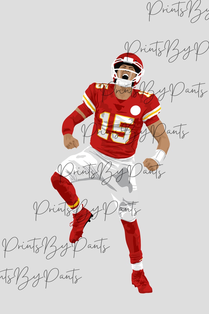 Digital Print Mahomes 15 Art - Etsy