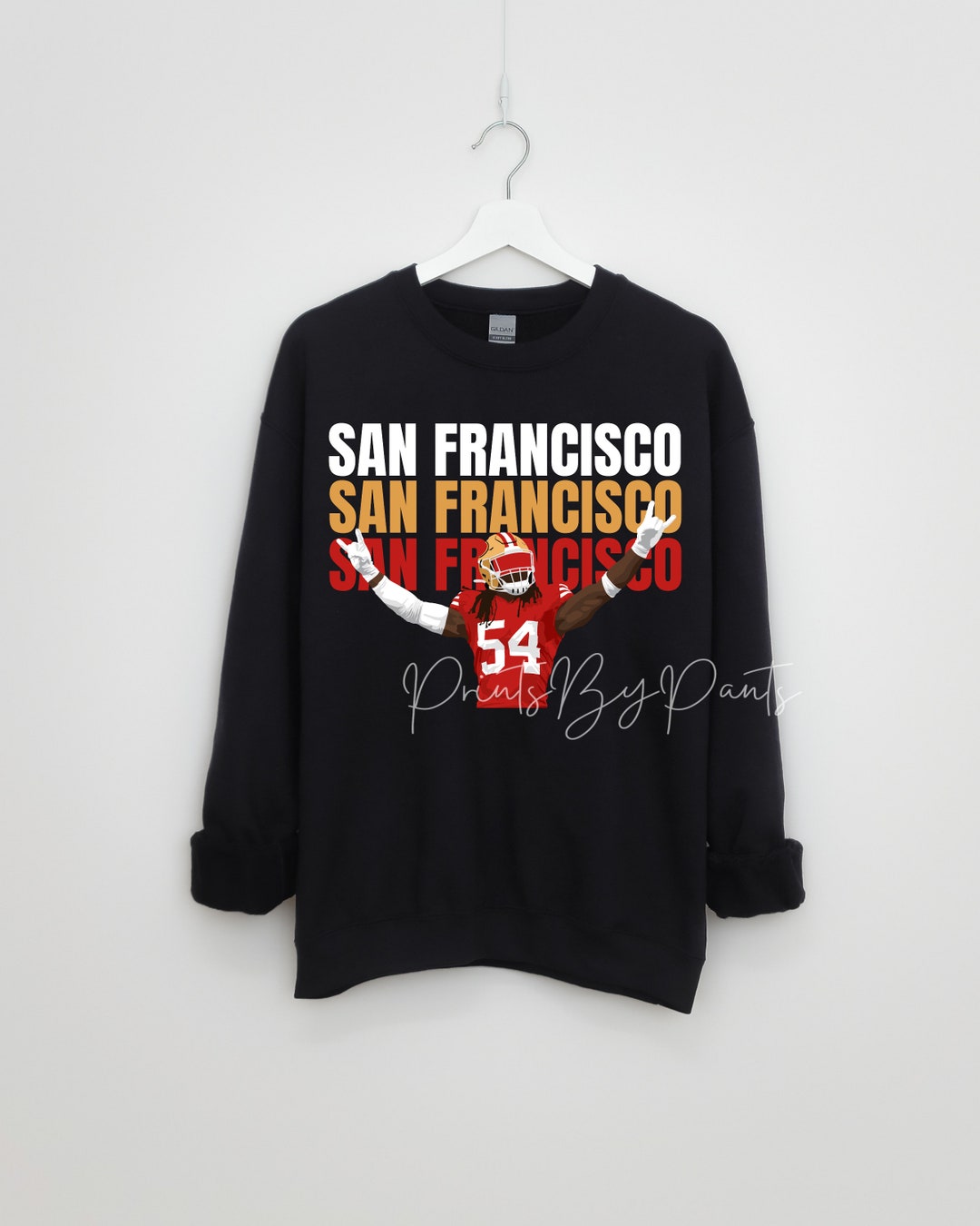Stacked San Francisco - Digital Print - 49ers Player #54 - Football Png ...