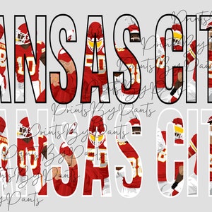 Digital Print-kansas City Partially Transparent Letters Filled With ...