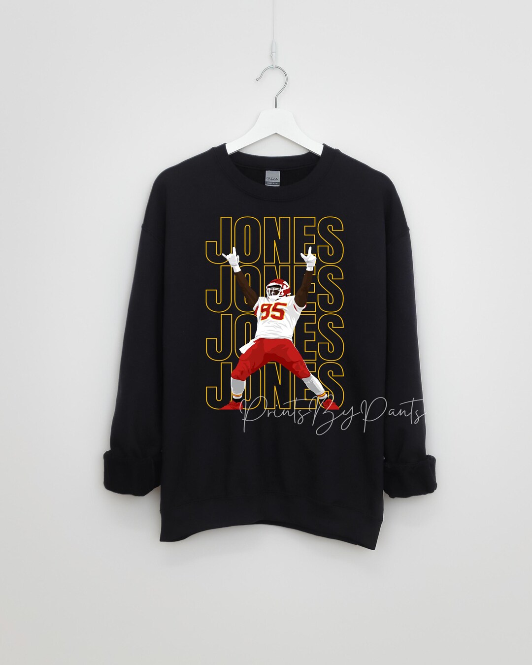 Digital Print - Football PNG - Chiefs Player #95 JONES - Partial ...