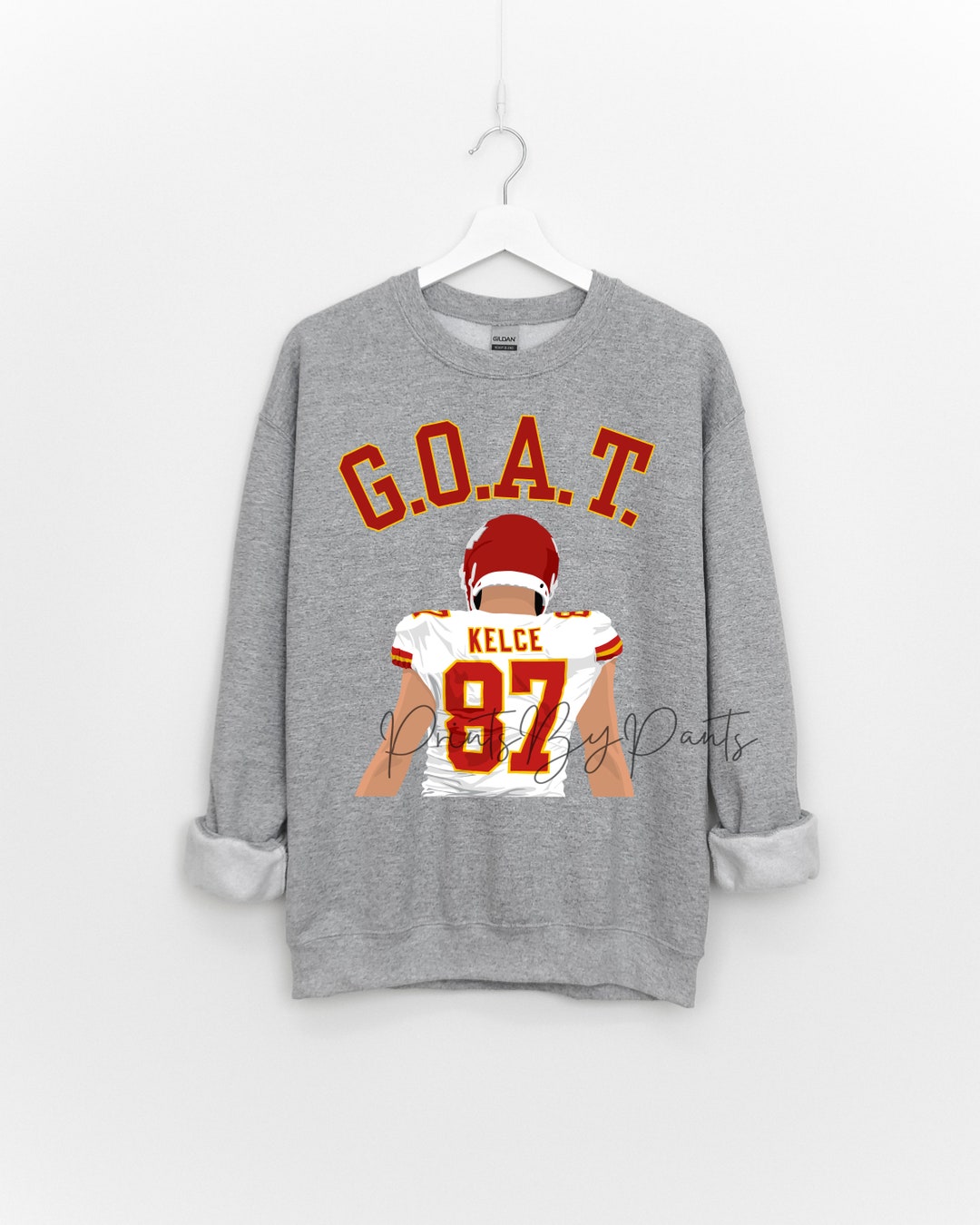 Digital Print- Kansas City - Chiefs #87 Kelce - the Goat - Etsy