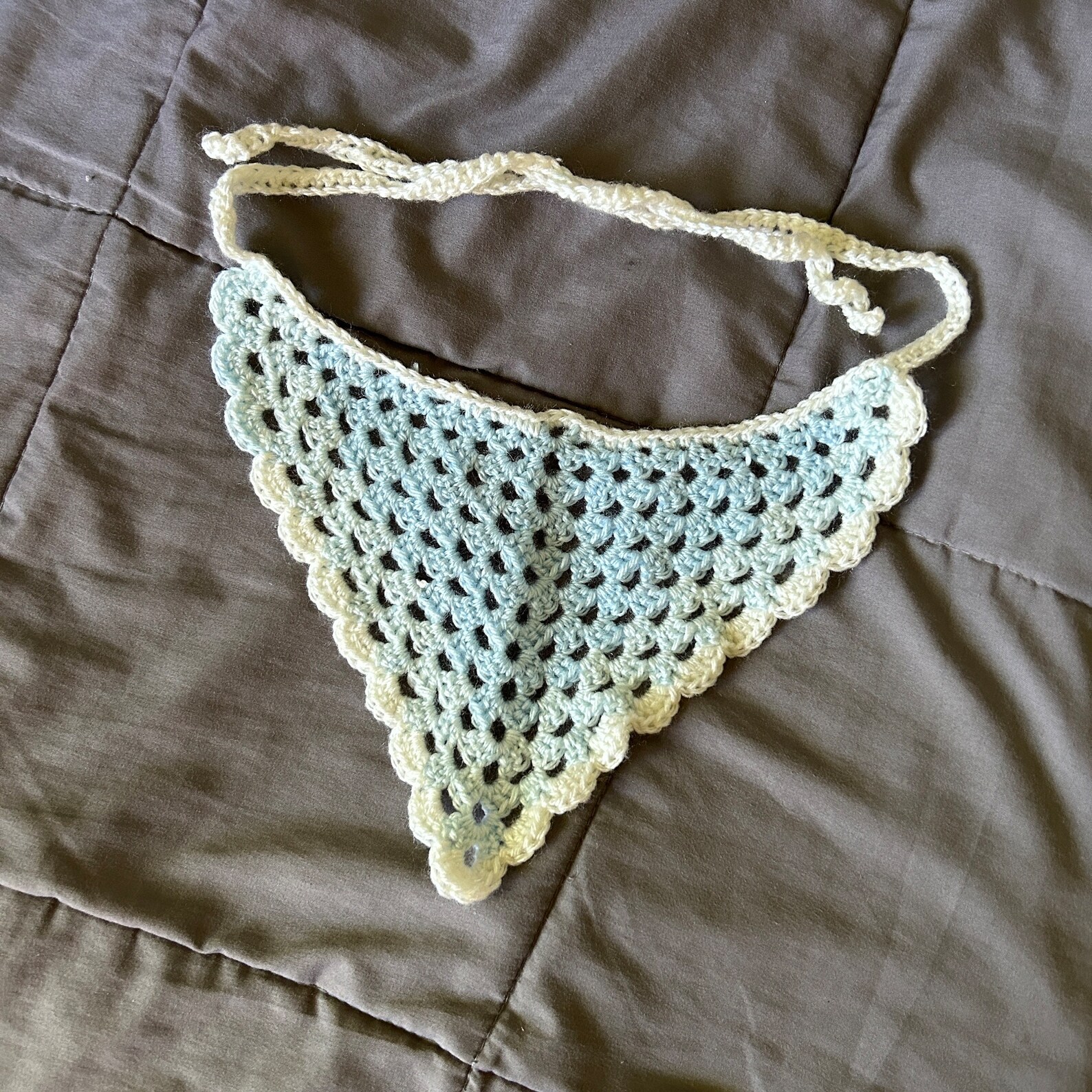 Ombre Crocheted Bandana, Multicolored Hair Accessories, Colorful ...