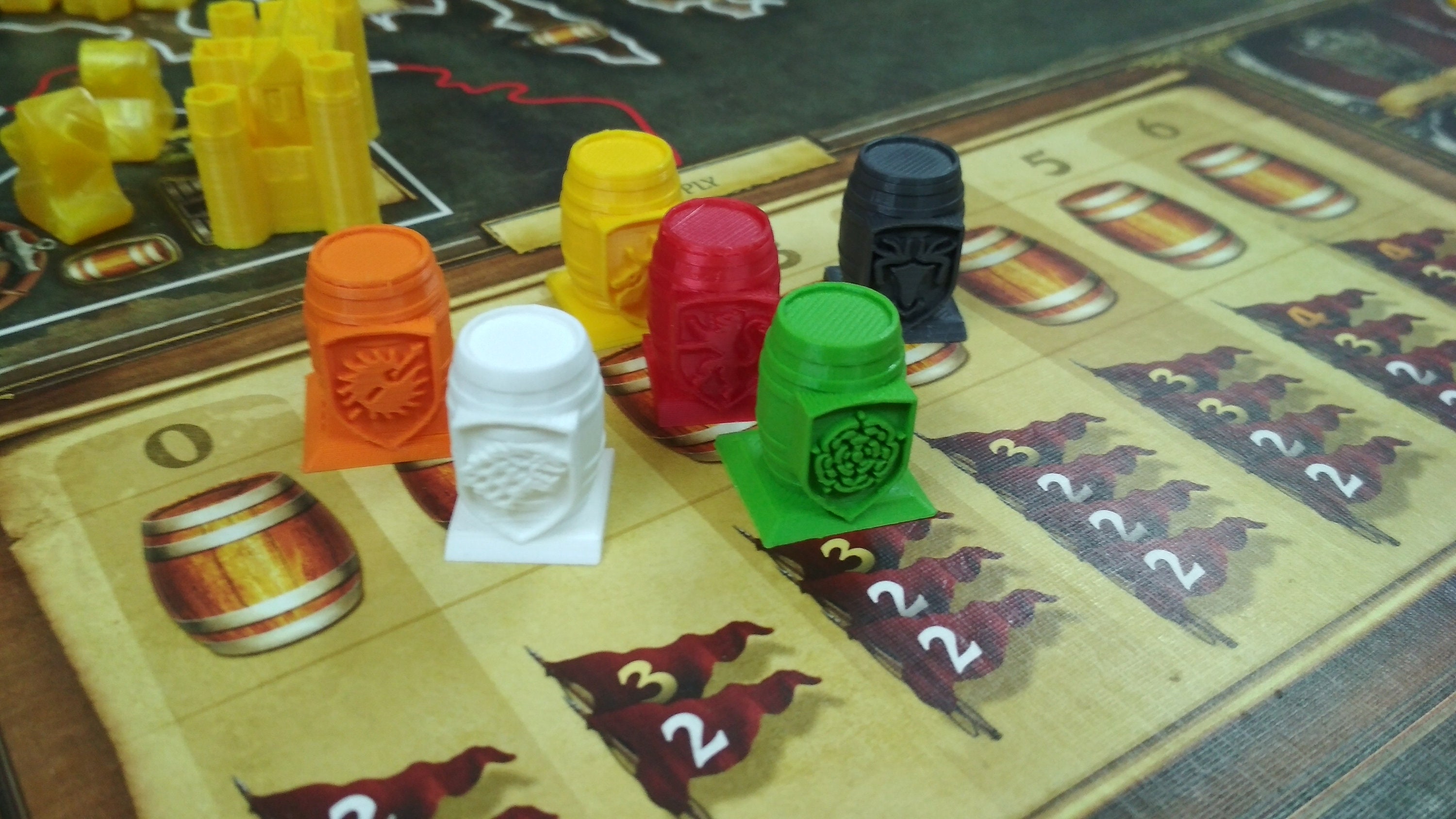 Got Board Game 3D Markers Different Colors and Crests - Etsy