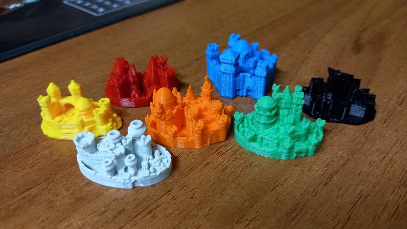 3D Deluxe Risk Got Token Set Compatible With Most Medieval Board Games ...