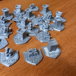 3D Deluxe Risk Got Token Set Compatible With Most Medieval Board Games ...