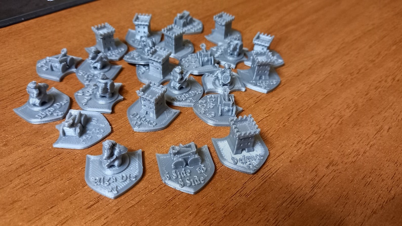 3D Deluxe Risk Got Token Set Compatible With Most Medieval Board Games ...