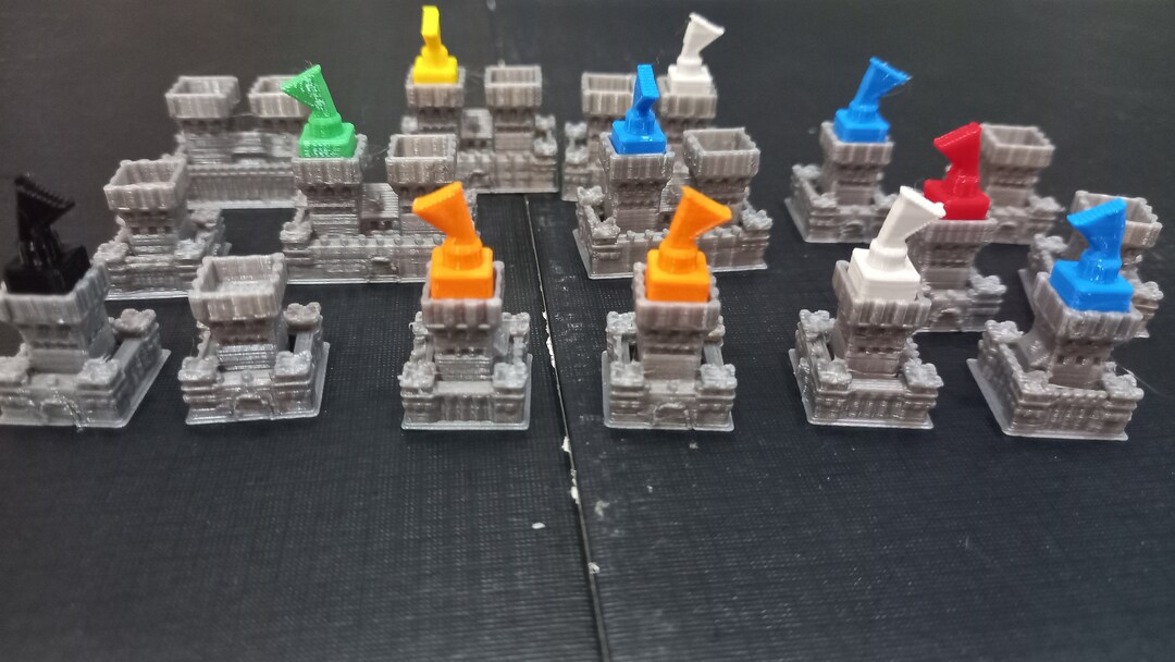 Got Common Castle Set: Medieval Game Miniatures With Conquer Flags - Etsy