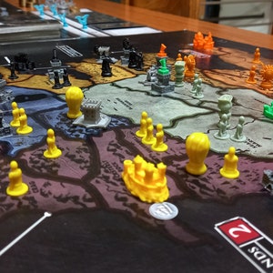 3D Deluxe Risk Got Token Set Compatible With Most Medieval Board Games ...