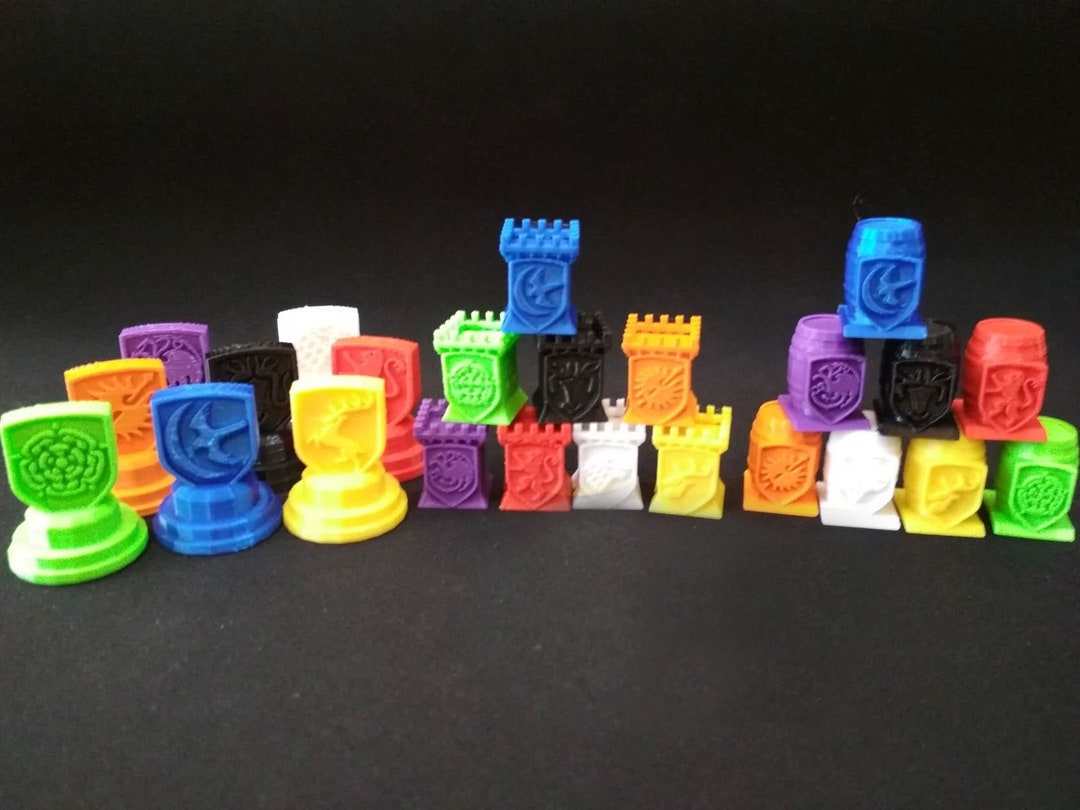 Got Board Game 3D Markers Different Colors and Crests - Etsy
