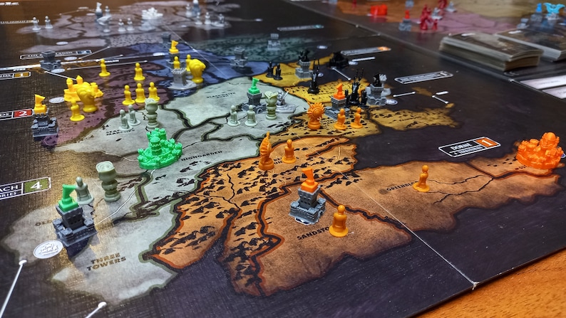 3D Deluxe Risk Got Token Set Compatible With Most Medieval Board Games ...