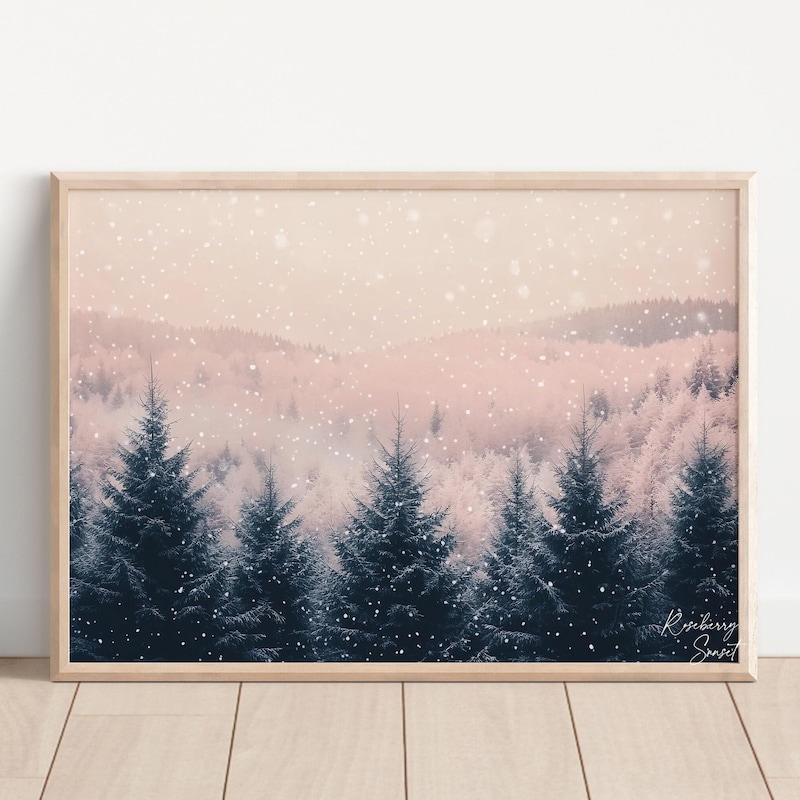 Winter Tree Print - Etsy