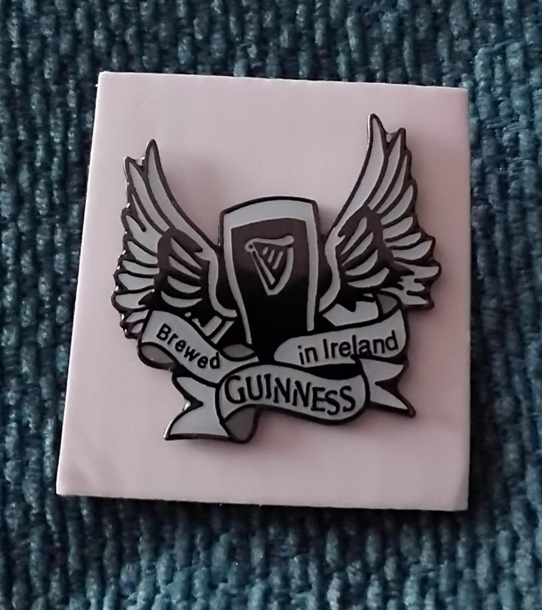 Vintage 1990 Guinness Badge/lapel Pin. Guinness Pint With Angel Wings ...