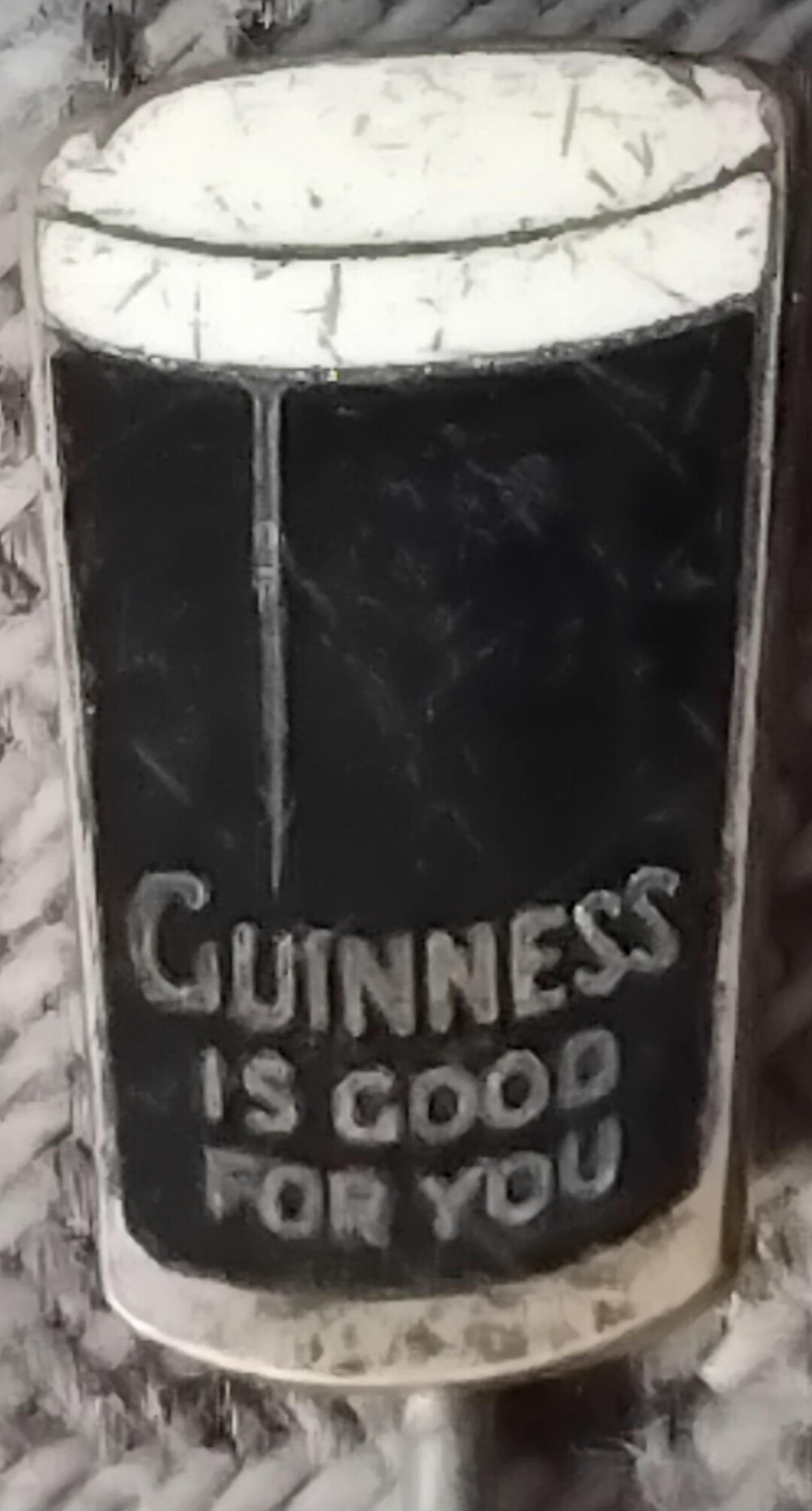 Vintage Rare 1950 Guinness Pint Glass Advertising Brass/enamel Lapel ...