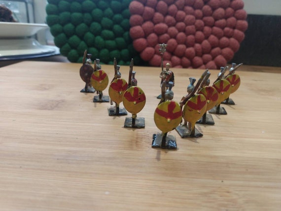Antique Set of 10 Lead Roman Legionaires Toy Soilders - Etsy