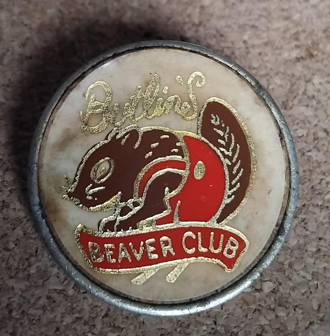 Vintage 1974 Butlins Holiday Camp Beaver Club Enamel Pin Badge. - Etsy