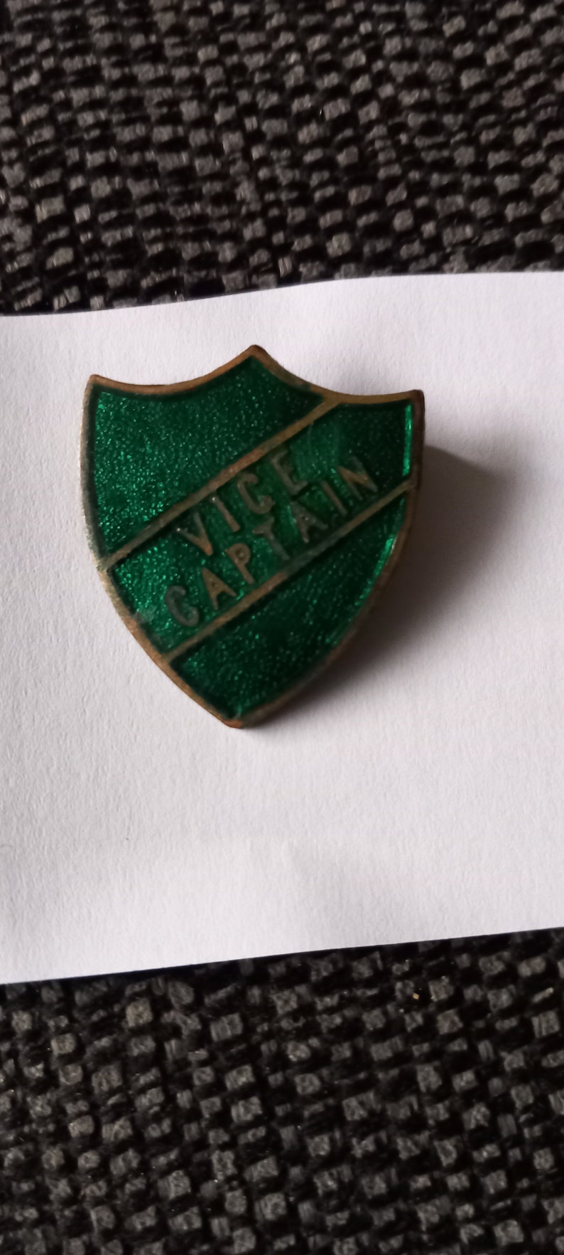 Vintage 1960 Vice Captain School Badge. Brass and Enamel. - Etsy