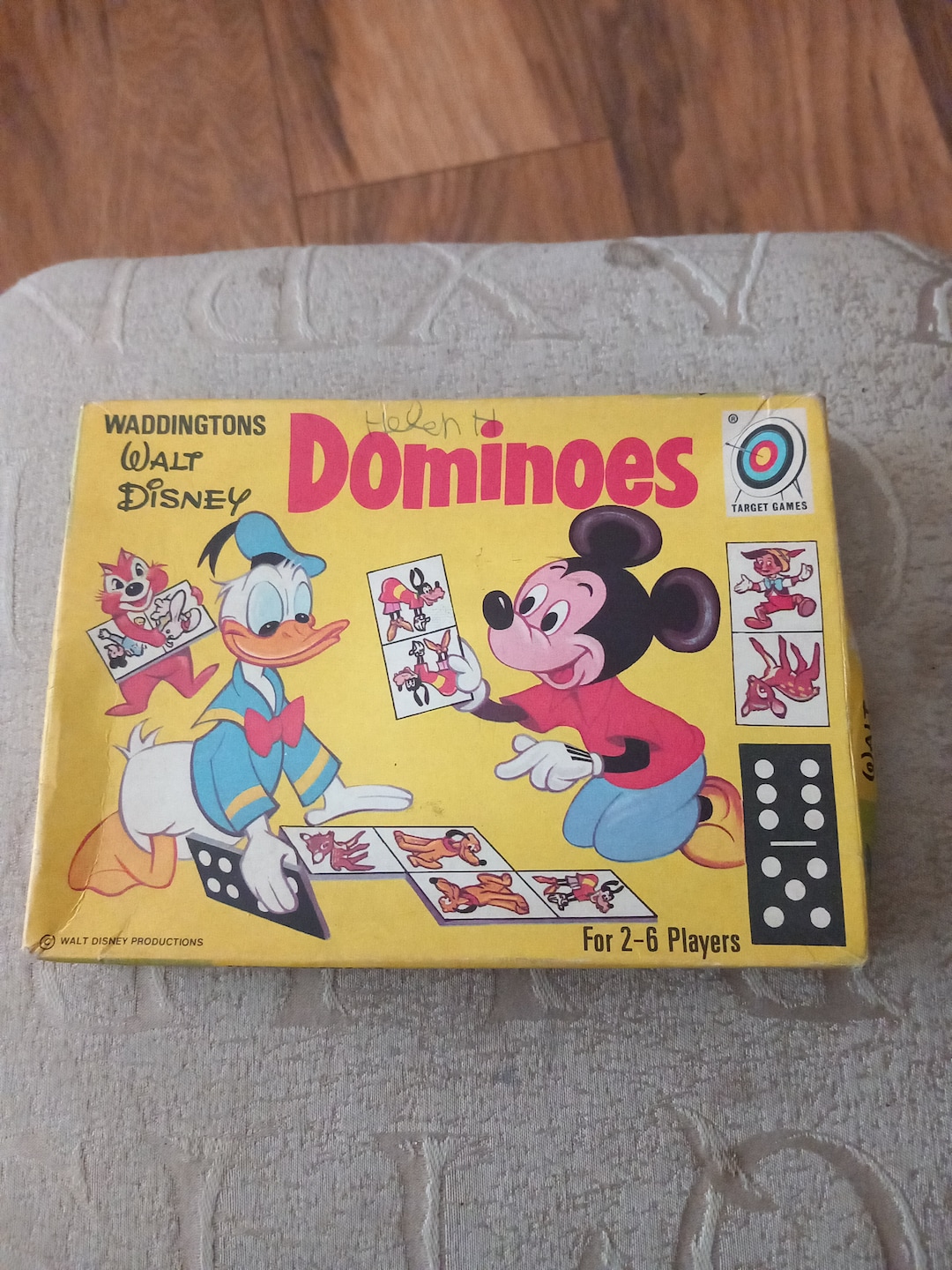 Vintage 1971 Walt Disney Waddingtons Double Sided Dominoe Game. Toys - Etsy