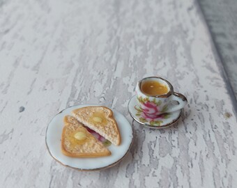 Miniature Breakfast, Miniature Tea and Toast, Miniatures, Tiny Food ...