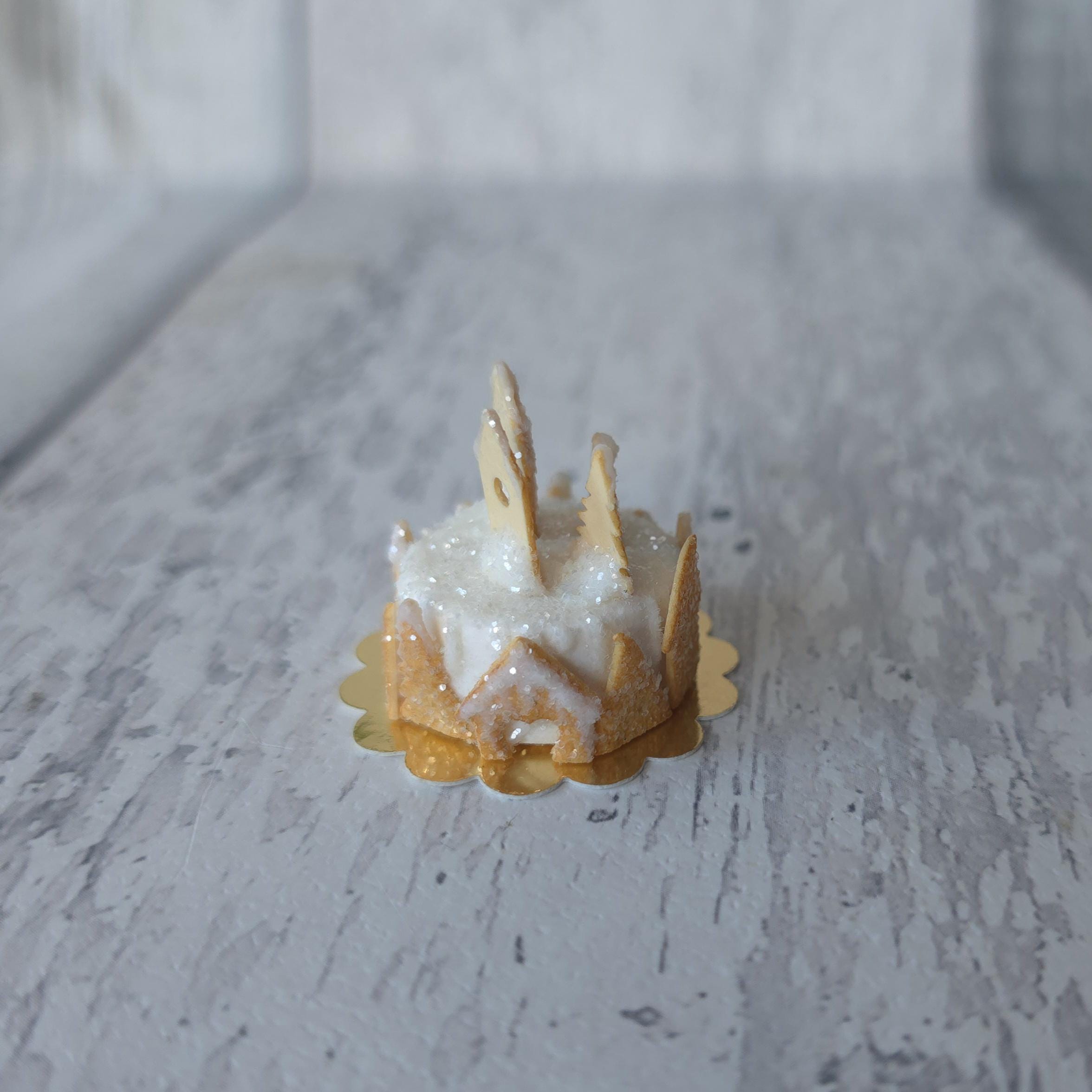 Miniature Gingerbread Village Cake, Dolls House, Dollhouse, Tiny Food ...