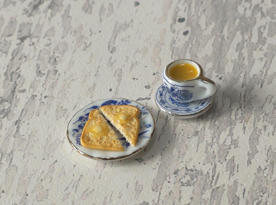 Miniature Breakfast, Miniature Tea and Toast, Miniatures, Tiny Food ...