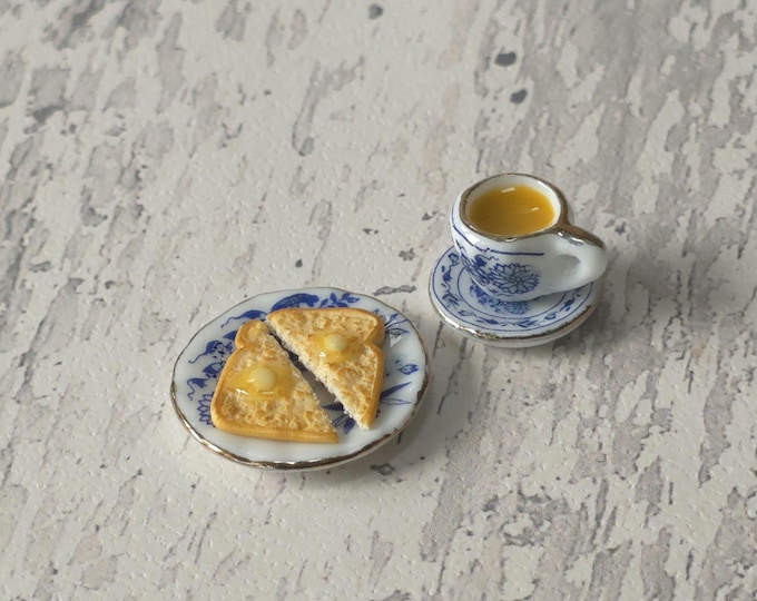 Miniature Breakfast, Miniature Tea and Toast, Miniatures, Tiny Food ...